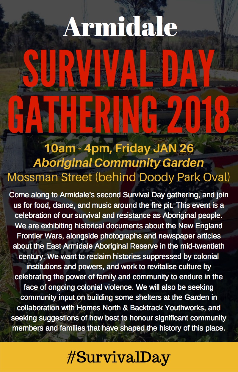 Survival Day 2018 Exhibition – Armidale Aboriginal Community Garden
